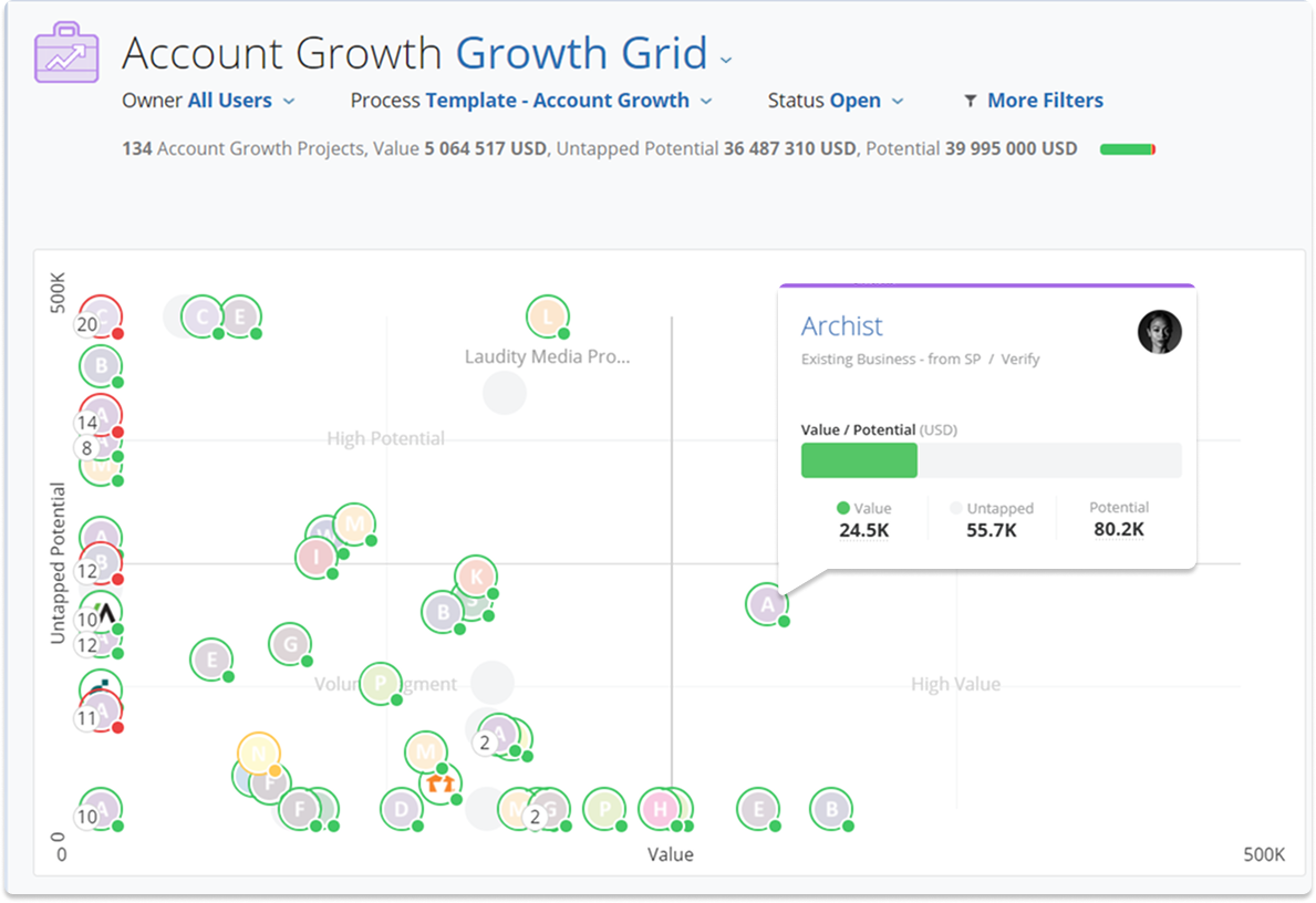 Use Orders & Quotes as Value & Potential in Account Growth