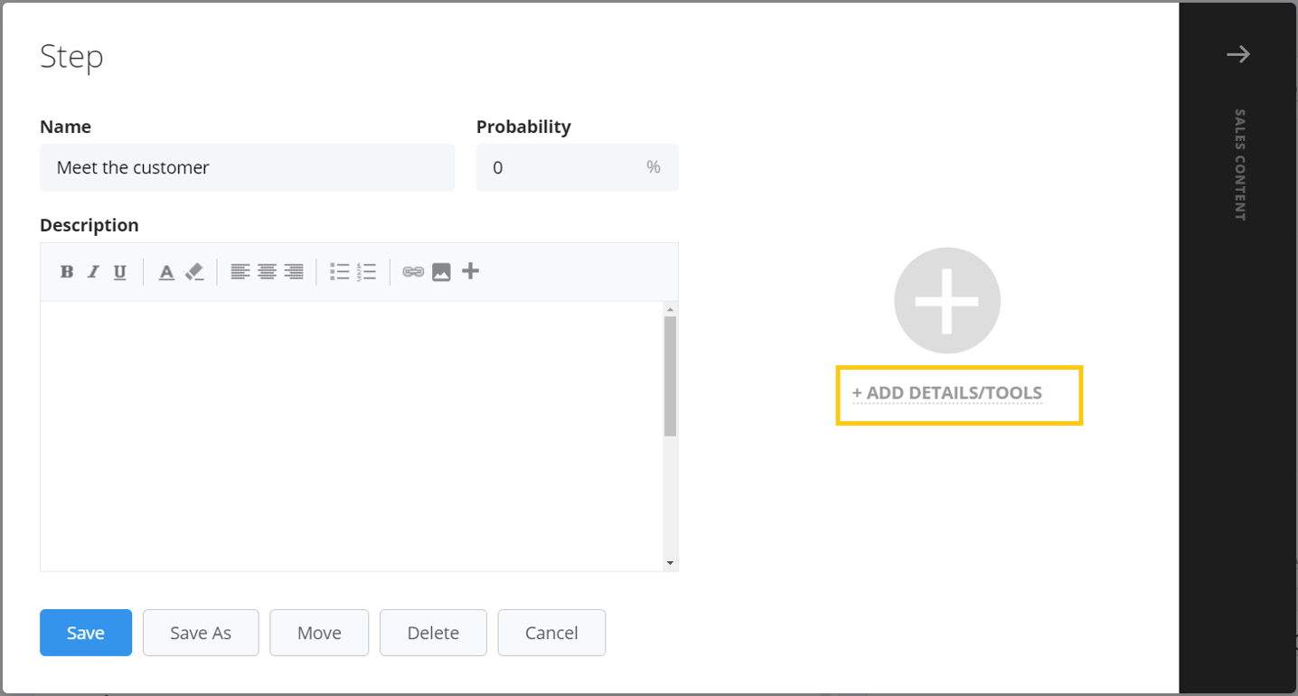 Membrain Help Center - Process Tools - Adding Tools to Process Steps