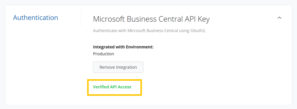 Membrain Help Center - Integrations - Microsoft Business Central Integration