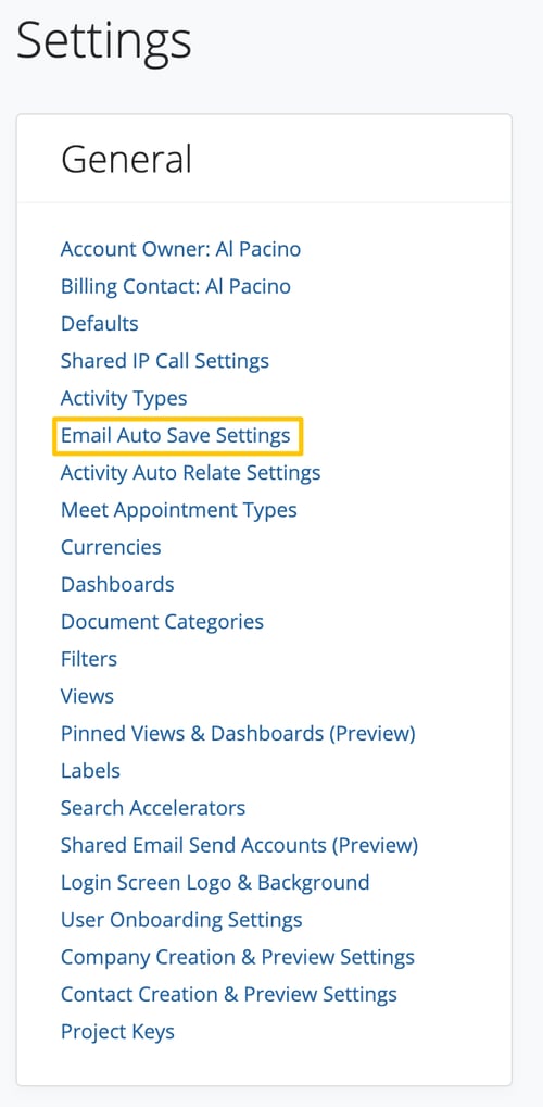 Help Center - CRM - Email - Autosave & Autorelate email and appointments