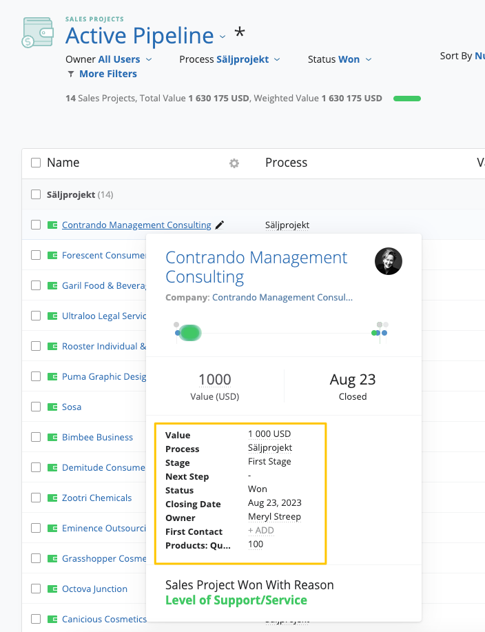 Membrain Help Center - General Process Capabilities - Preview Fields
