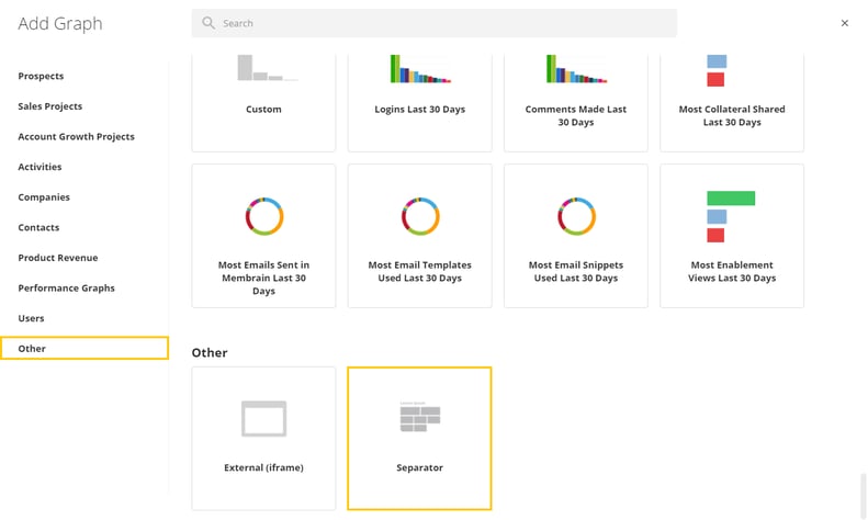 Membrain Help Center - Sales Analysis - Building Graphs in The Dashboard