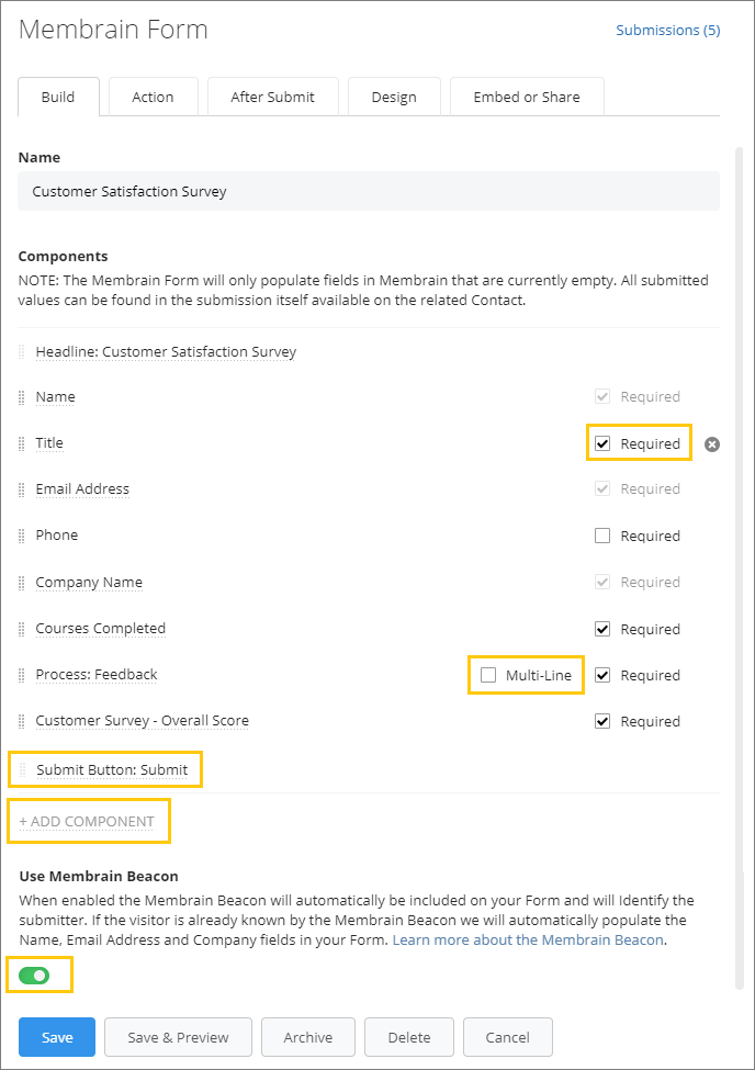 Membrain Help Center - Integrations - Membrain Forms